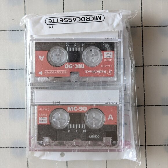 Radio Shack | Media | Radio Shack Mc9 Microcassette Tapes Set Of Two ...